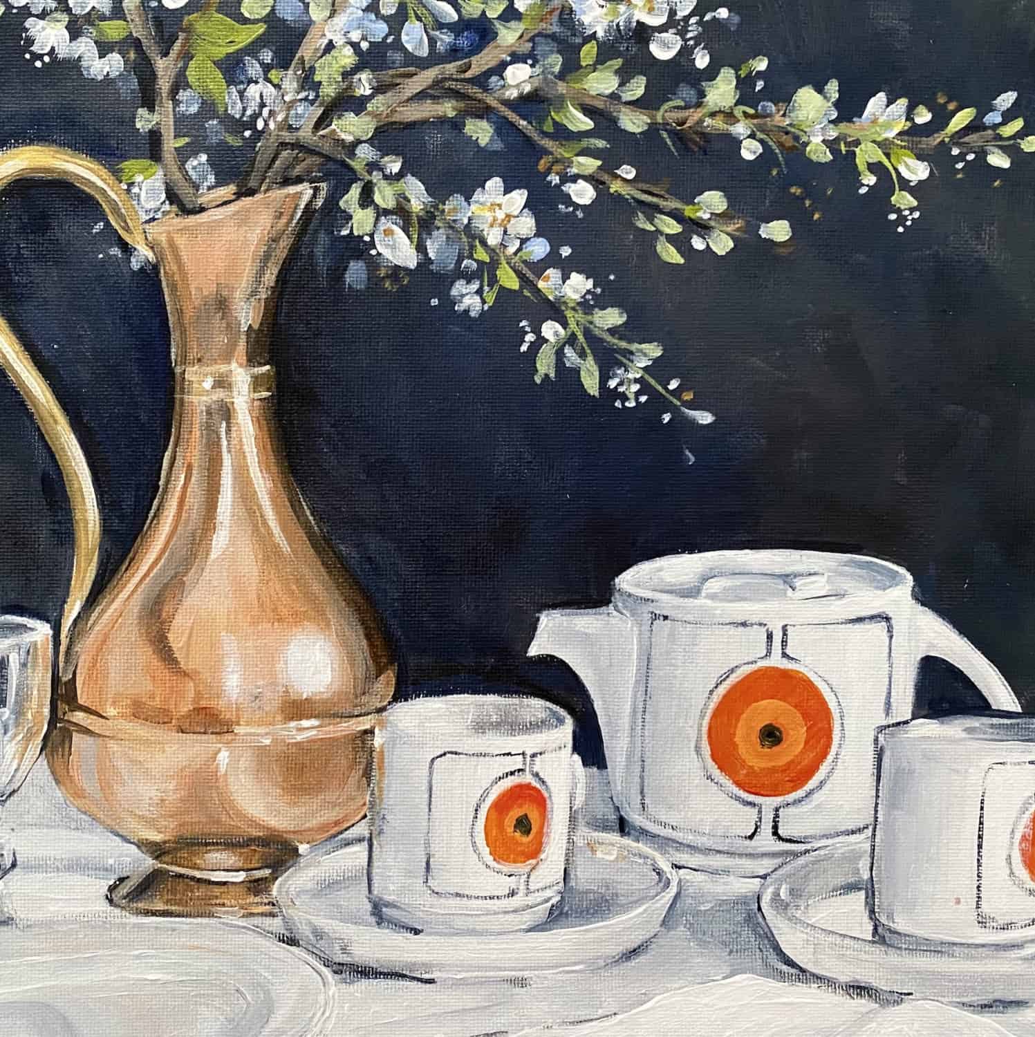 Tea Table Still Life Painting - Discovery Art Class
